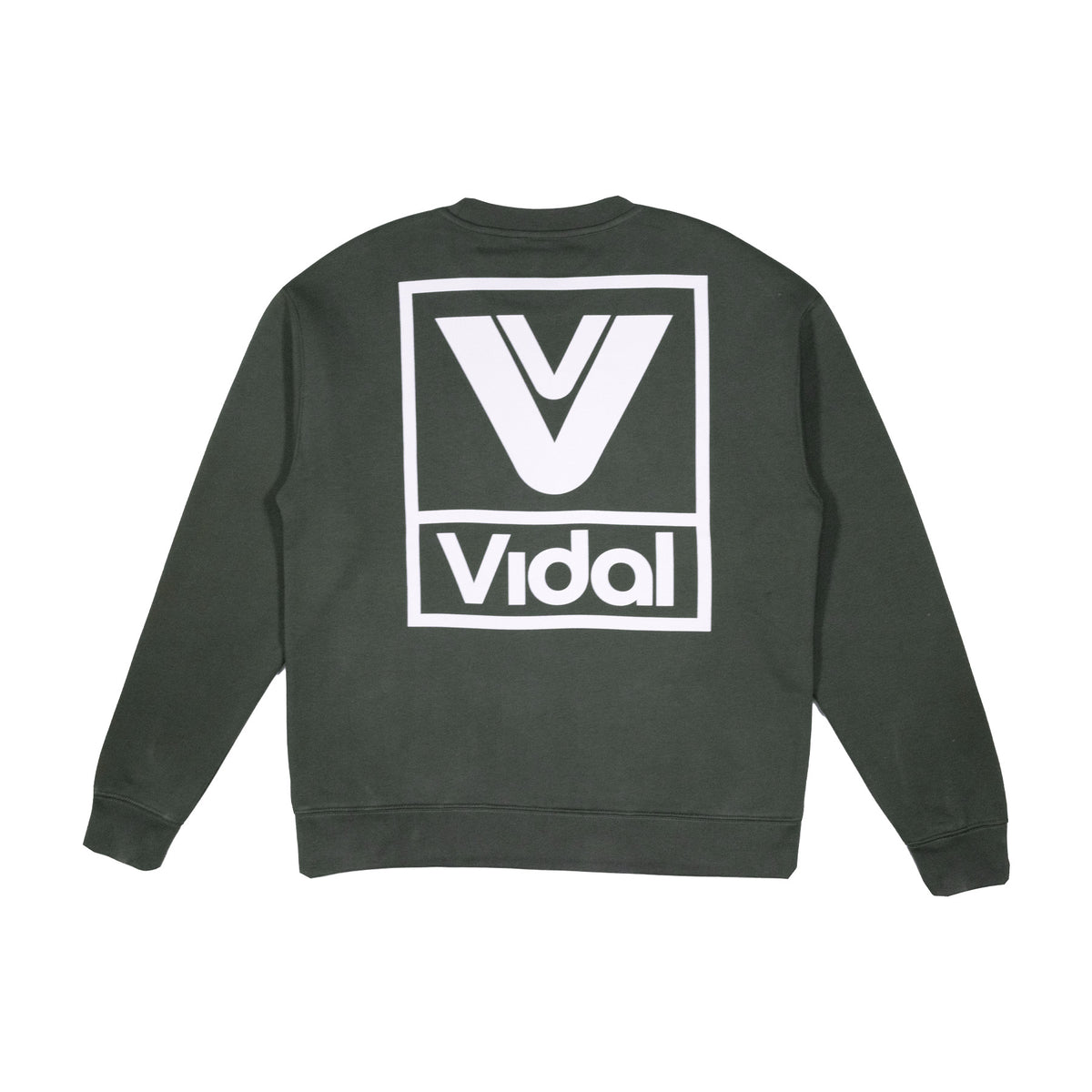 Vidal Stacked Logo Crewneck - Cypress – Vidal Coaching
